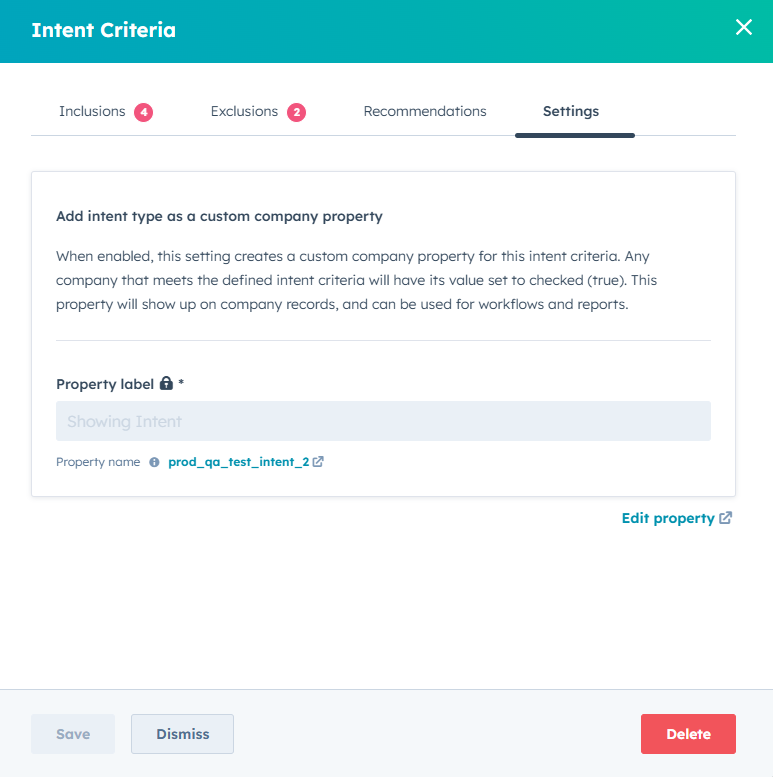 Configure buyer intent (BETA)